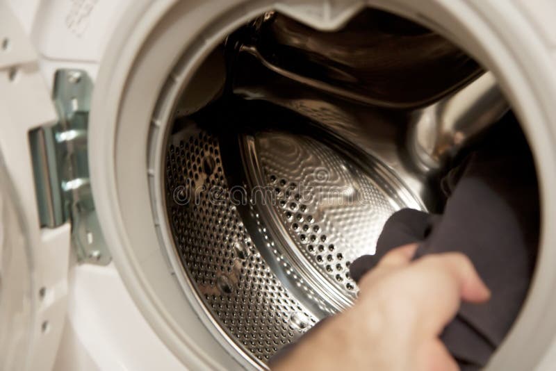 Loading washing machine stock image. Image of load, door - 17202457