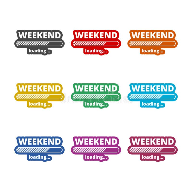 Weekend Icon in Filled, Thin Line, Outline and Stroke Style. Vector ...