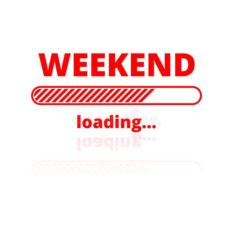 Loading Weekend, Weekend Loading Concept Stock Vector - Illustration of ...