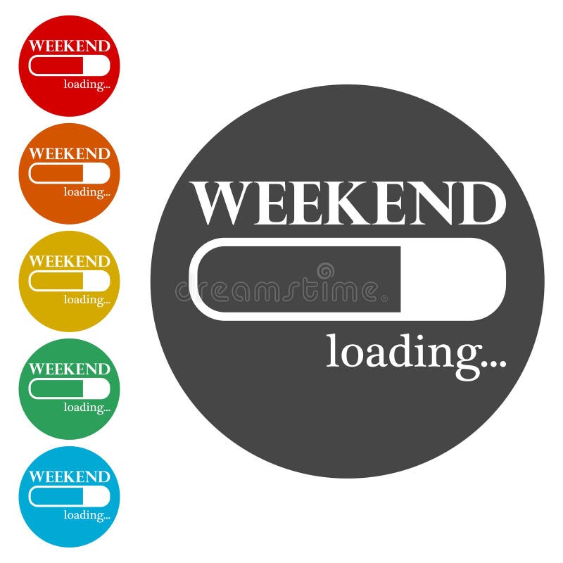 Loading Weekend, Weekend Loading Concept Stock Vector - Illustration of ...