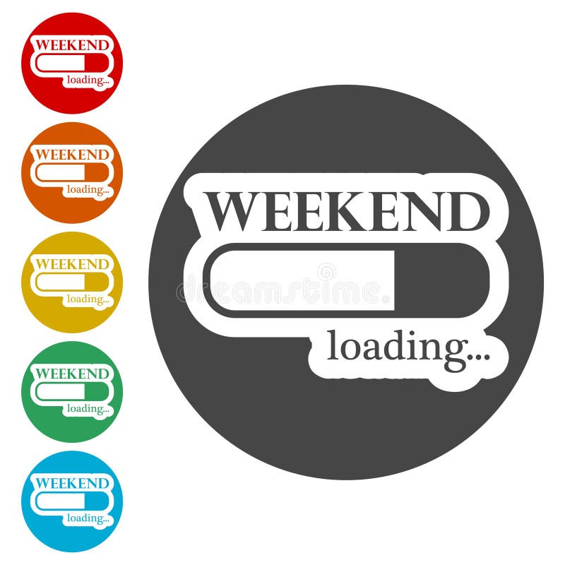 Loading Weekend, Weekend Loading Concept Stock Vector - Illustration of ...