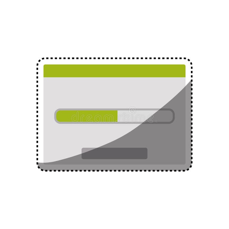 Loading window symbol stock illustration. Illustration of graph - 88196897