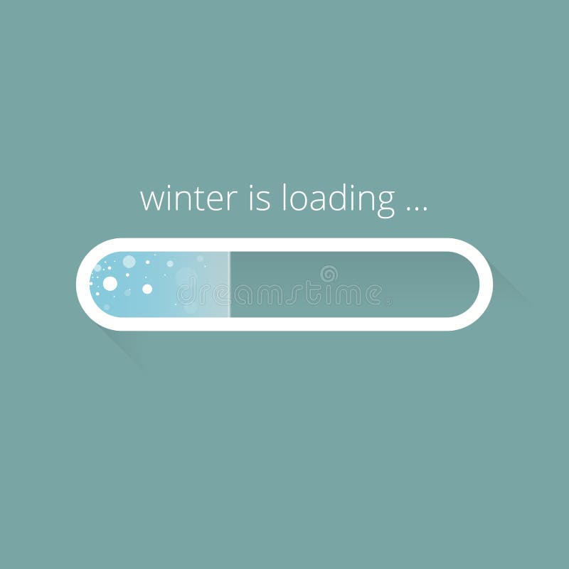 Loading winter stock vector. Illustration of modern, february - 45949975