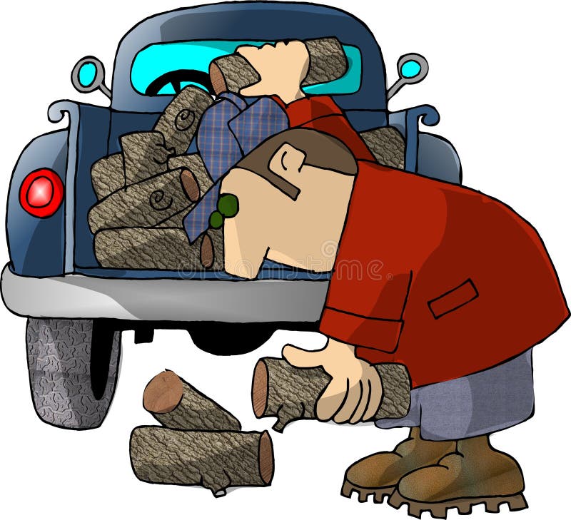 Loading wood stock illustration. Illustration of comic, humor - 53495