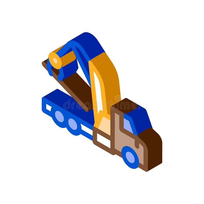 Loading Wood Machine Isometric Icon Vector Illustration Stock Vector ...
