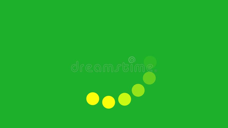 Loading Red Dots Circle Animation Green Screen Progress Waiting Stock ...