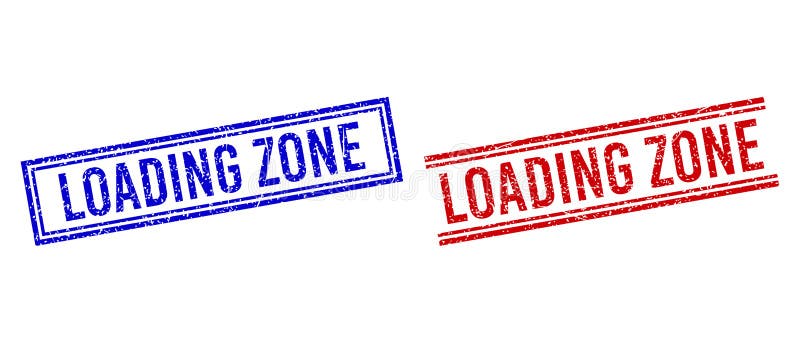 Loading Zone Sign. Vector Illustration Isolated on White Stock Vector ...
