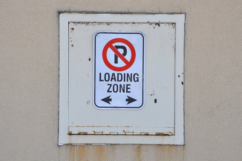 Loading Zone stock image. Image of area, sign, parking - 13322055