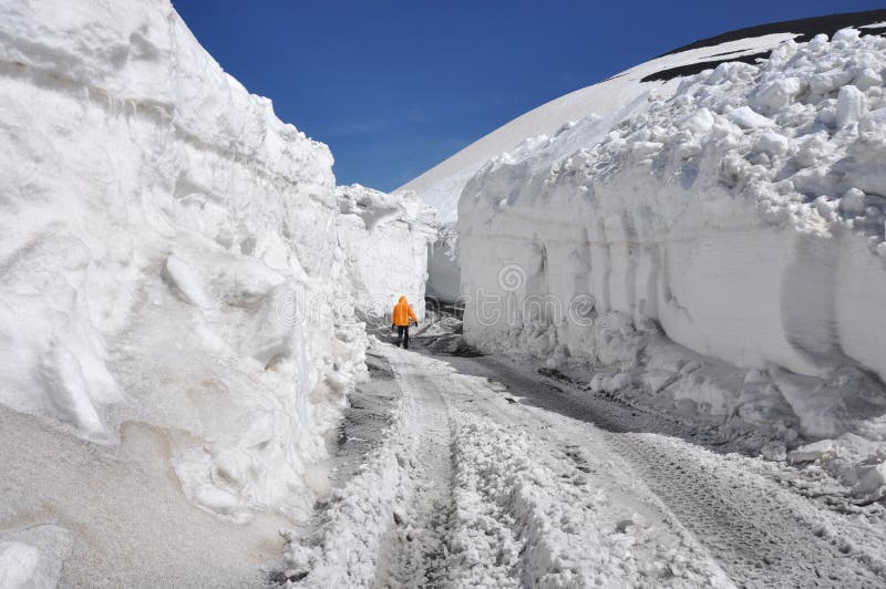 Loads of snow stock image. Image of mount, volcano, cold - 15608455