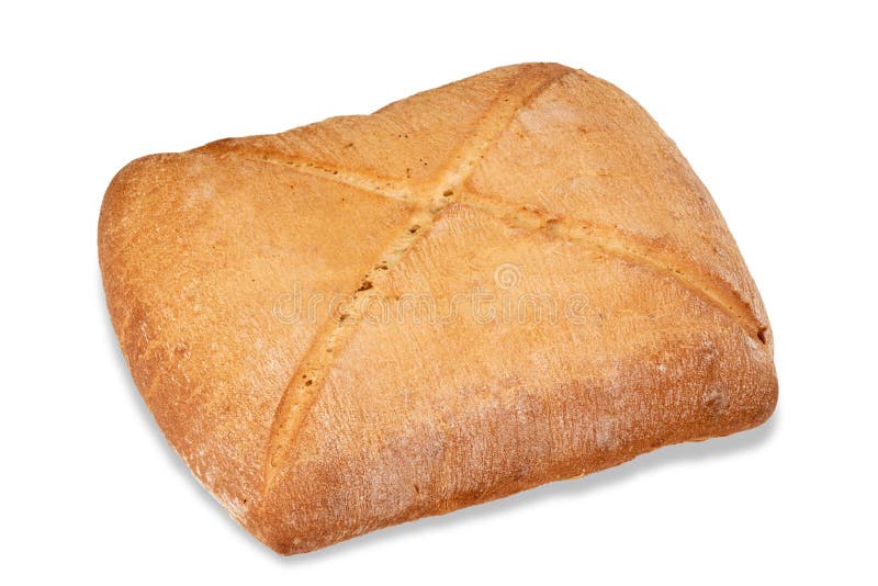 Loaf of Bozza Bread Isolated Stock Image - Image of breakfast, homemade ...