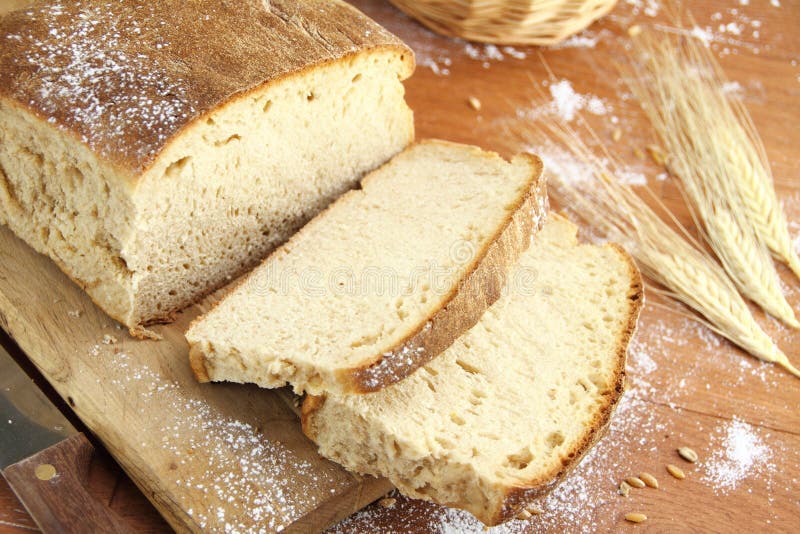 Loaf of bread stock image. Image of wheat, sweet, white - 21841291
