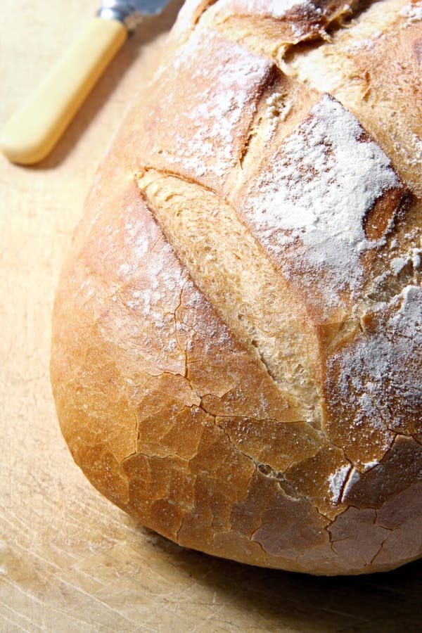 Rustic loaf of bread stock photo. Image of leavened, fresh - 23057654