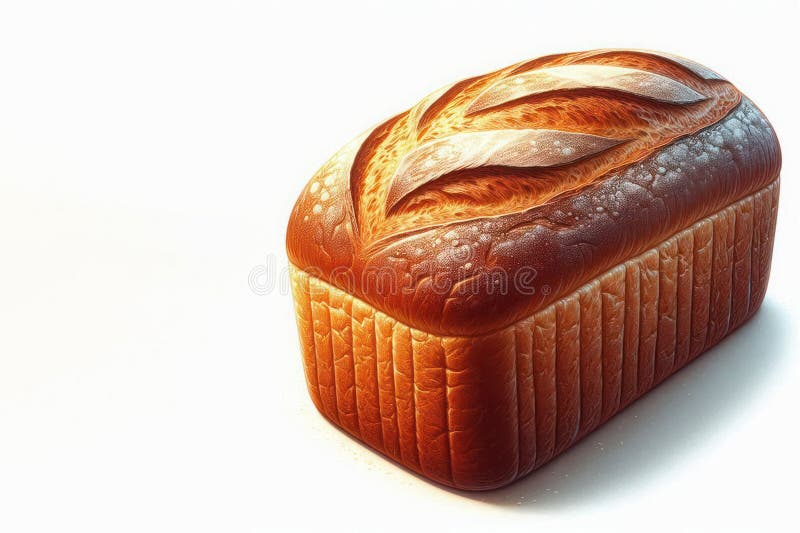 A Loaf of Bread with a Crust. Space for Text. Stock Photo - Image of ...