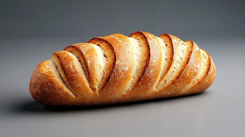 A Loaf of Bread on a Gray Surface Stock Image - Image of bakeshop ...