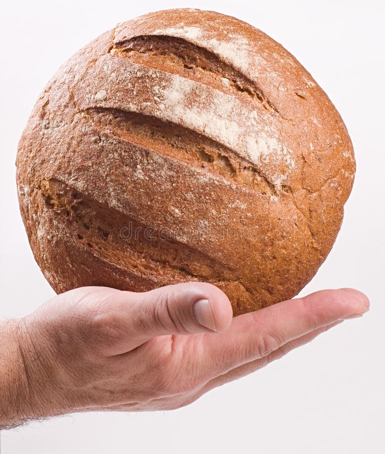 Sharing bread stock image. Image of hand, natural, organic - 13520733