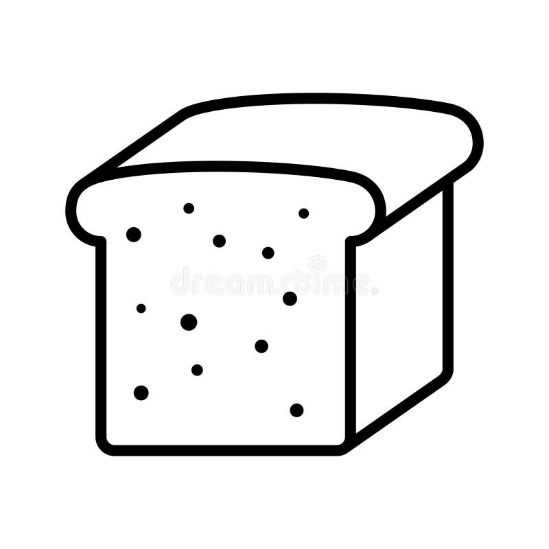 Loaf of Bread Icon. Pictogram Isolated on White Background Stock Vector ...