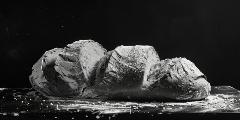 A Loaf of Bread Placed on a Table, Ready for Use or Display Stock Image ...