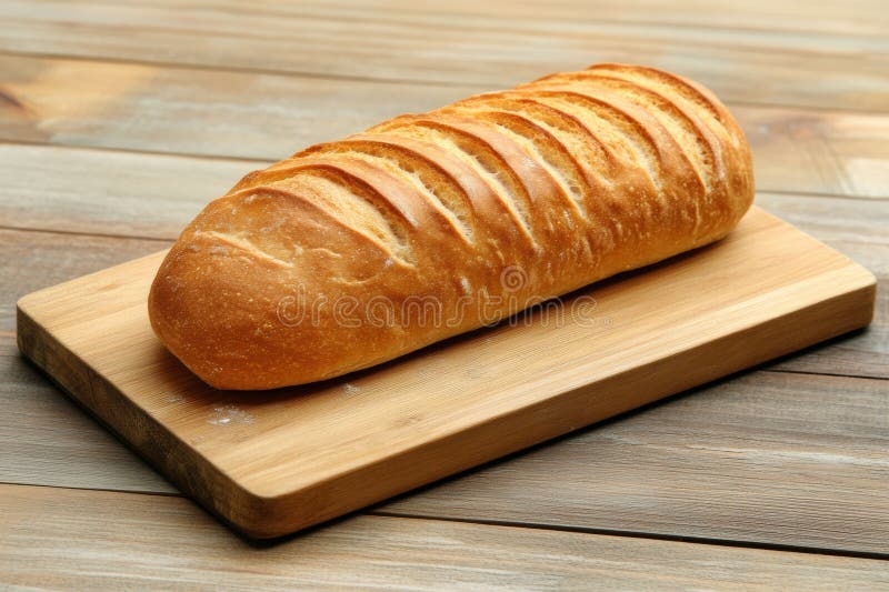 Loaf Bread Rests Cutting Board Placed Table Stock Photos - Free ...