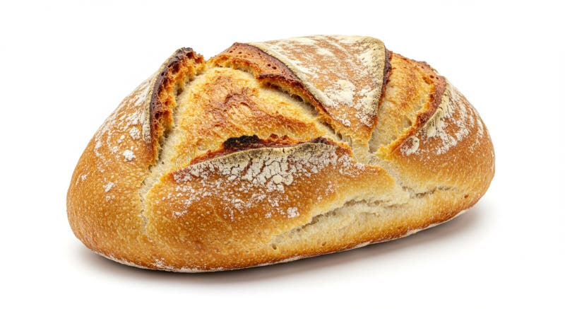 A Loaf of Bread with a Rustic Appearance Featuring a Hard, Crusty ...