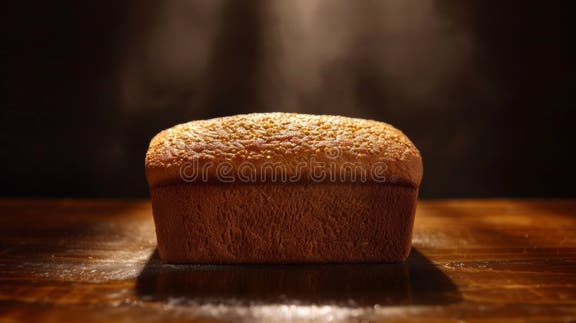 A Loaf of Bread Sitting on a Table with Light Shining through it, AI ...