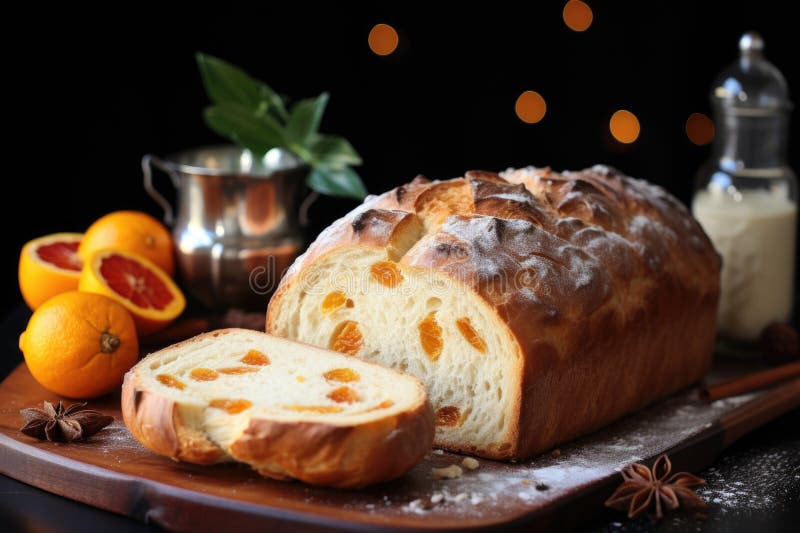 A Loaf of Bread Sitting on Top of a Cutting Board. Generative AI Image ...