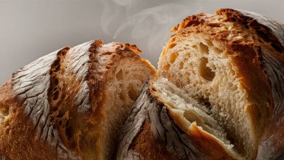 A Loaf of Bread with Smoke Coming Out the Side, AI Stock Image - Image ...