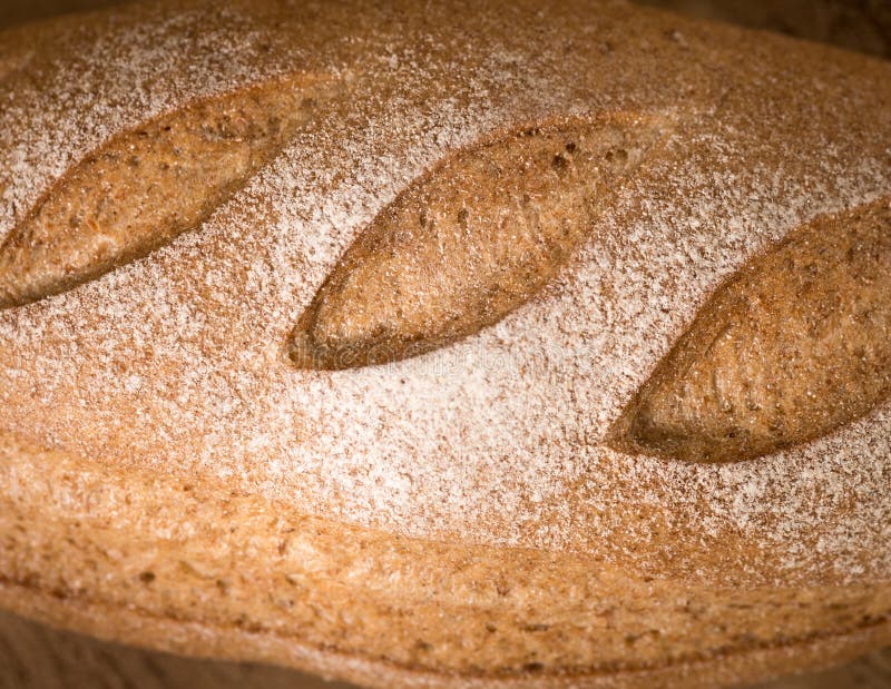 Loaf of bread top view stock image. Image of cereals - 103705797