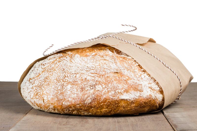 Loaf of fresh baked bread stock photo. Image of wrapped - 35242286