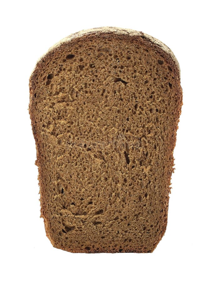 Loaf of Grey Bread Isolated on White Background Stock Image - Image of ...