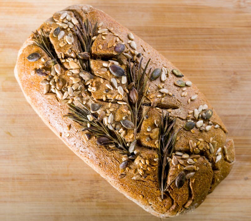 Loaf of a homemade bread stock image. Image of breakfast - 361144511