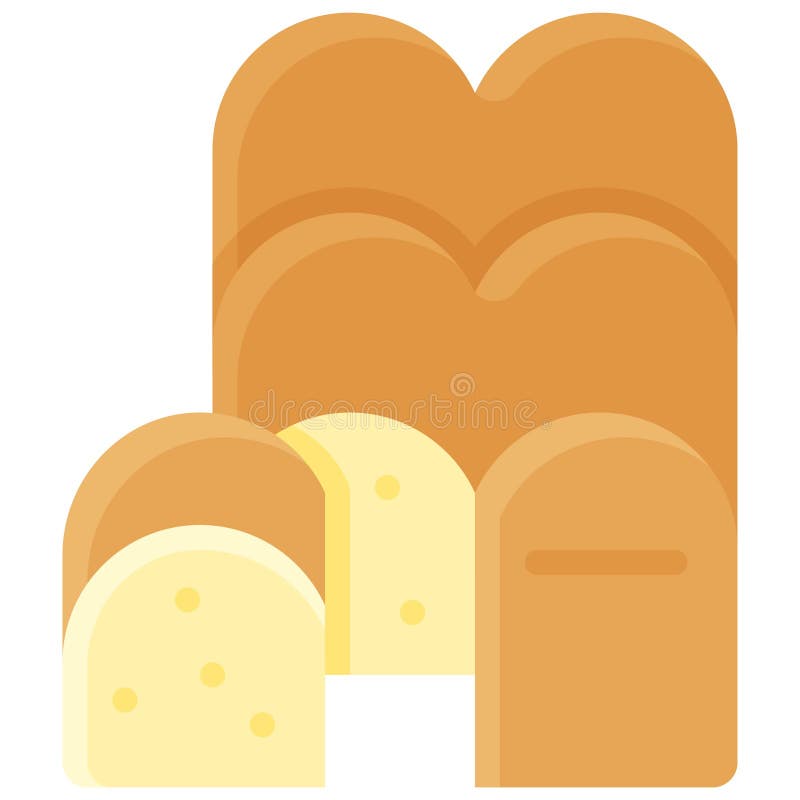Loaf icon, cartoon style stock vector. Illustration of logo - 81061182