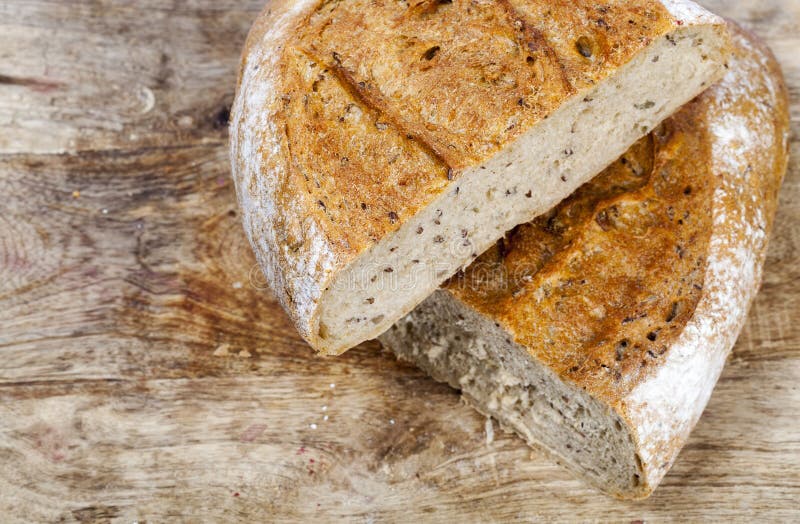 A Loaf of Light Colored Bread Stock Photo - Image of bread, cereal ...