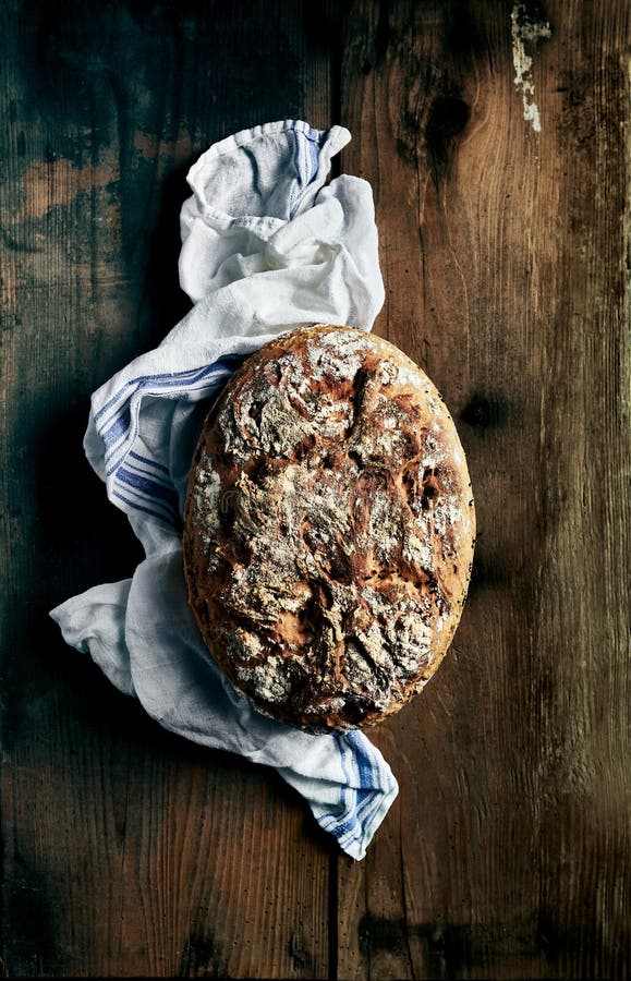 Rustic loaf of bread stock photo. Image of leavened, fresh - 23057654