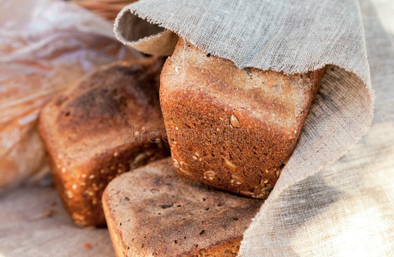 Loaf of rye bread stock image. Image of wheat, homemade - 59500915