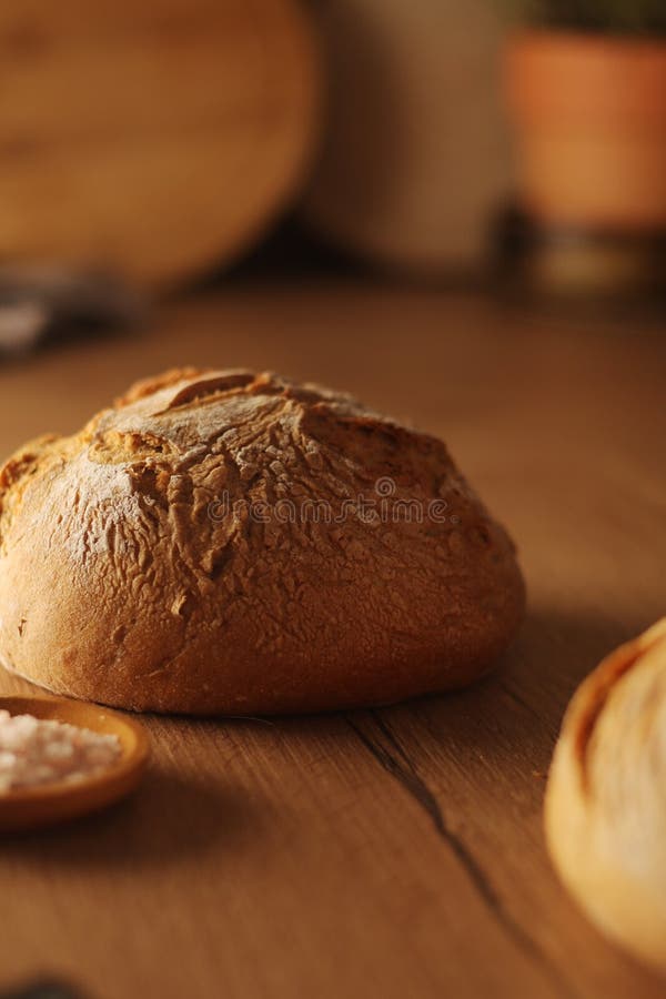A Loaf of Rye Bread in Rustic Style Stock Image - Image of aromatic ...