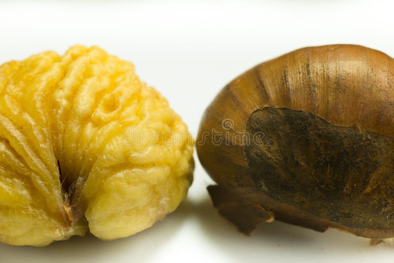Loaf of steamed chestnuts stock photo. Image of recipe - 84852020