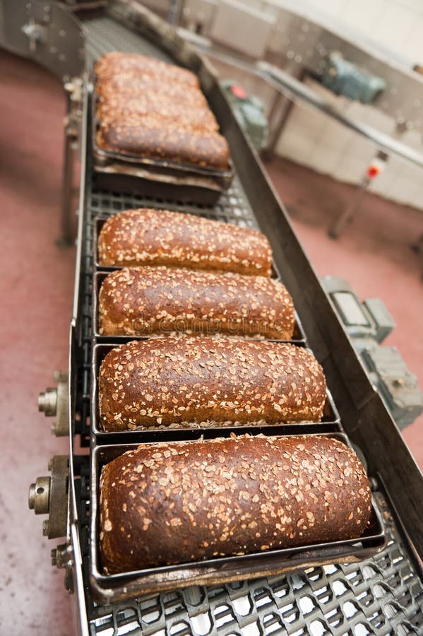 Baked Breads on the Production Stock Image - Image of roll, food: 38344265