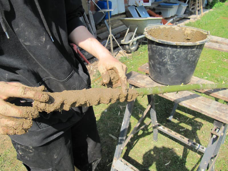 Loam Rendering As Building Material Stock Photo - Image of materials ...