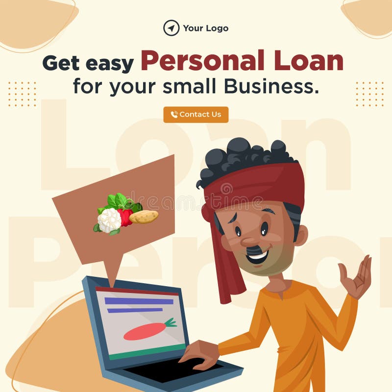 Banner Design of Get Easy Personal Loan Stock Vector - Illustration of ...