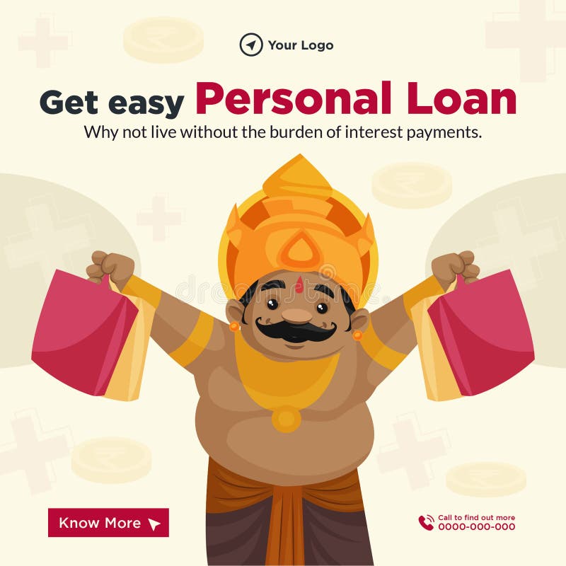 Banner Design of Get Easy Personal Loan Stock Vector - Illustration of ...