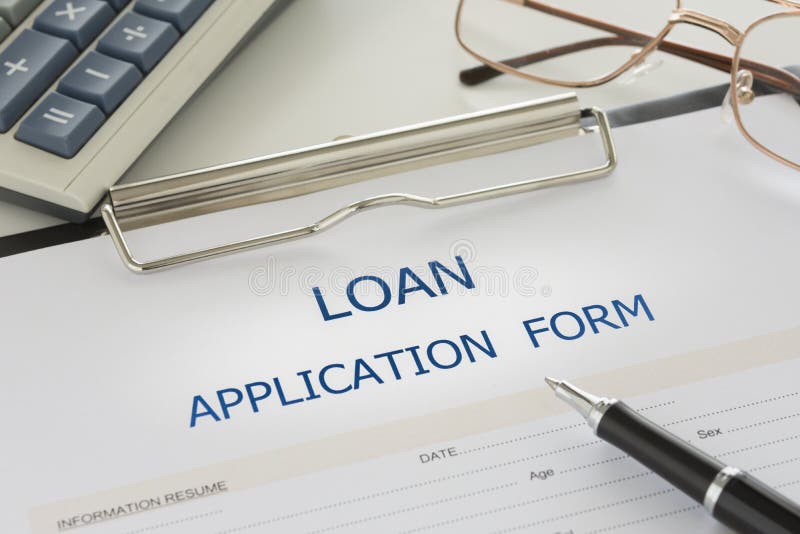 Loan application stock image. Image of loan, concept - 156812669