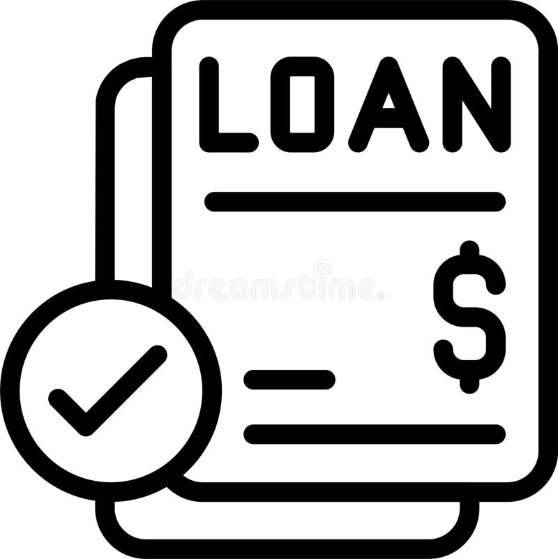 Loan Approval Flat Vector Icon Stock Vector - Illustration of ...