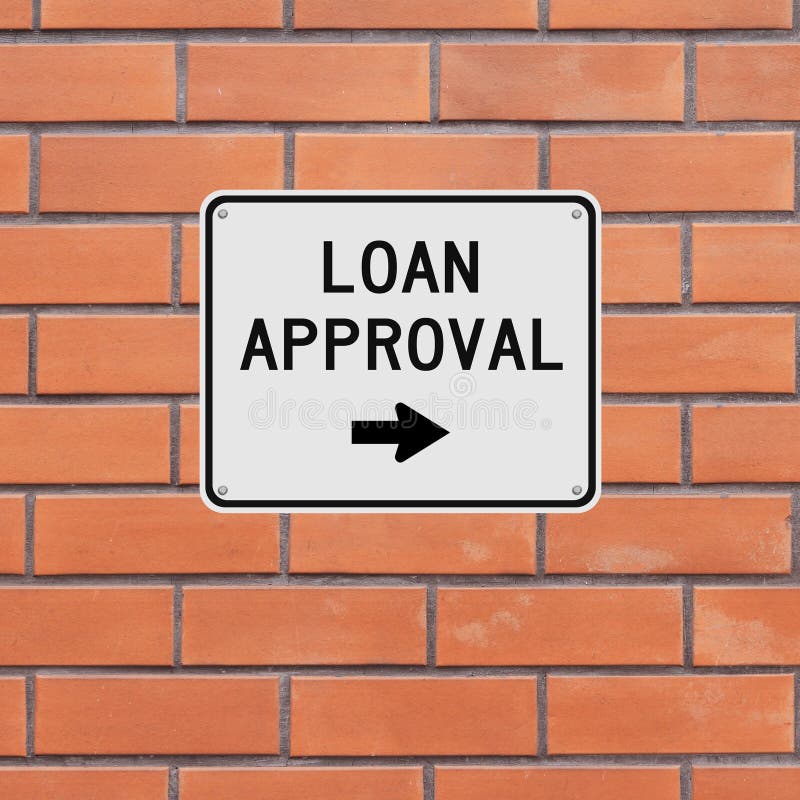 Loan Approval this Way stock photo. Image of services - 59833132