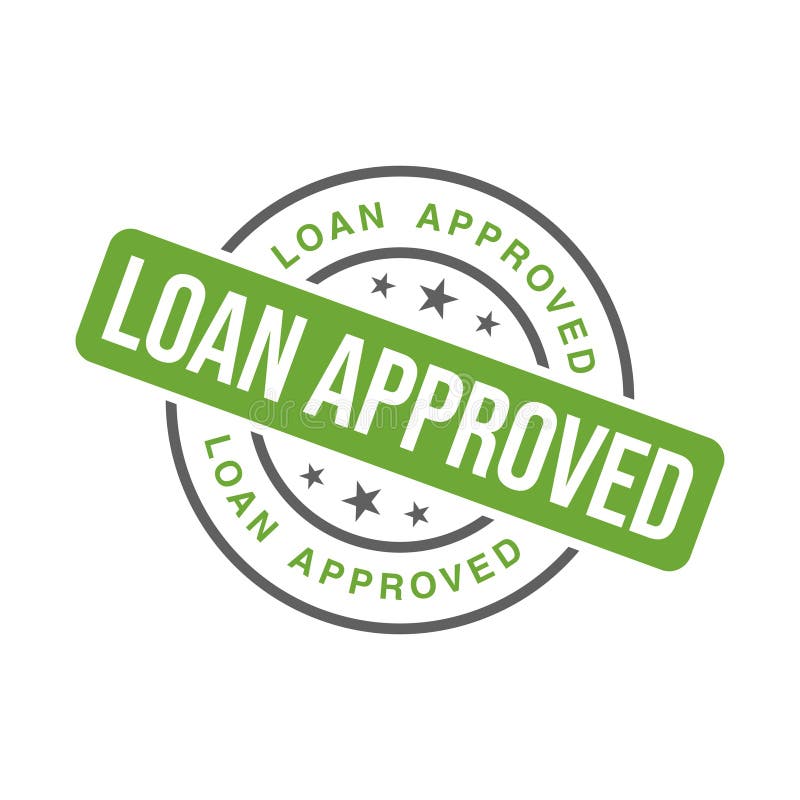 Loan Approved Letter Rubber Stamp Template Stock Vector - Illustration ...