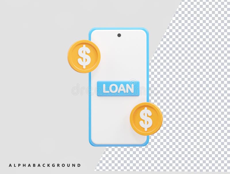 Loan Bank Icon Vector Illustration Element 3d Rendering Transparent Eps ...