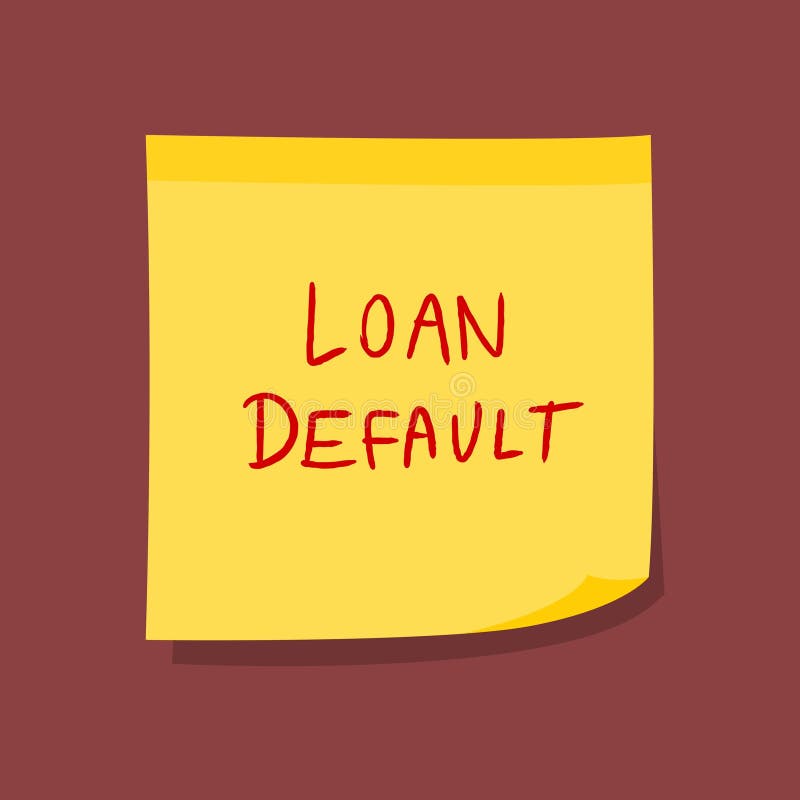 Loan Default Financial Problem Stock Vector - Illustration of credit ...