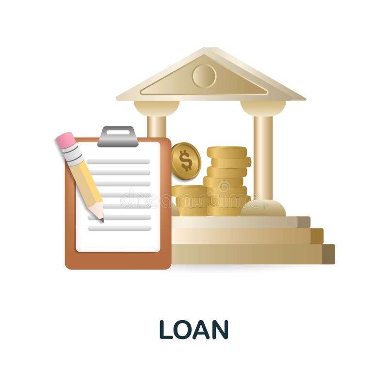 Loan Icon. 3d Illustration from Business Training Collection. Creative ...