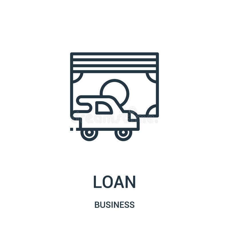 Loan Icon Vector from Business Collection. Thin Line Loan Outline Icon ...