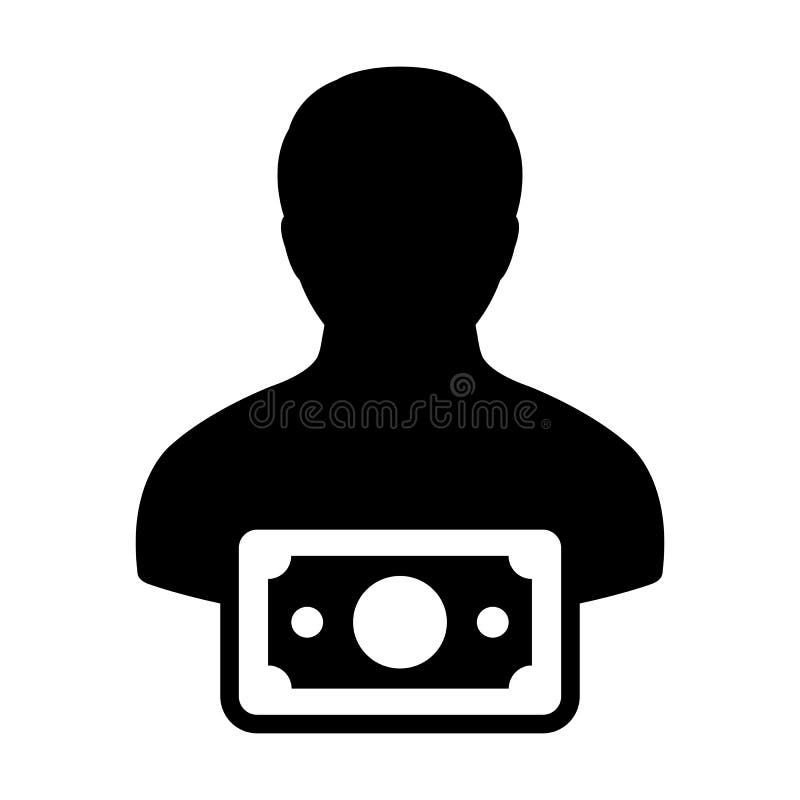 Loan Icon Vector Male User Person Profile Avatar with Money Symbol in ... Loan Icon Vector Male User Person Profile Avatar with Money Symbol in ...