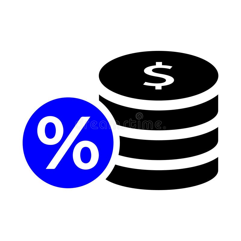 Loan Interest Rate Icon stock vector. Illustration of icon - 366374866